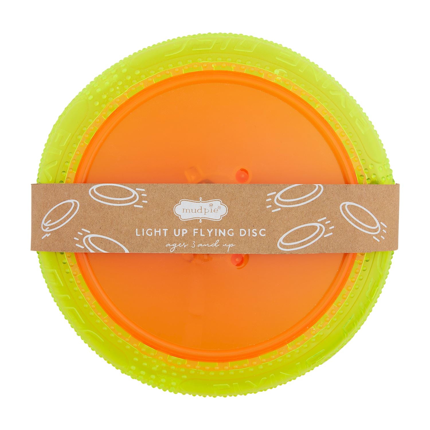 Orange Light-Up Flying Disc – Miniatura